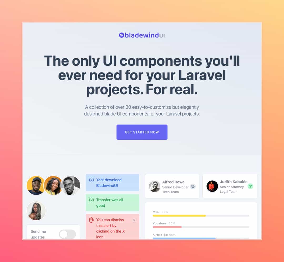 Awesome Laravel UI Libraries