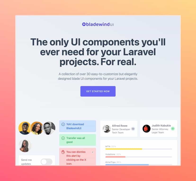 Awesome Laravel UI Libraries