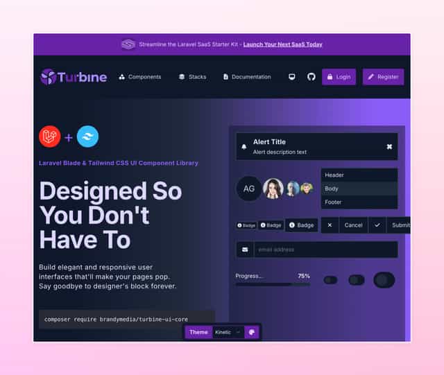 Awesome Laravel UI Libraries